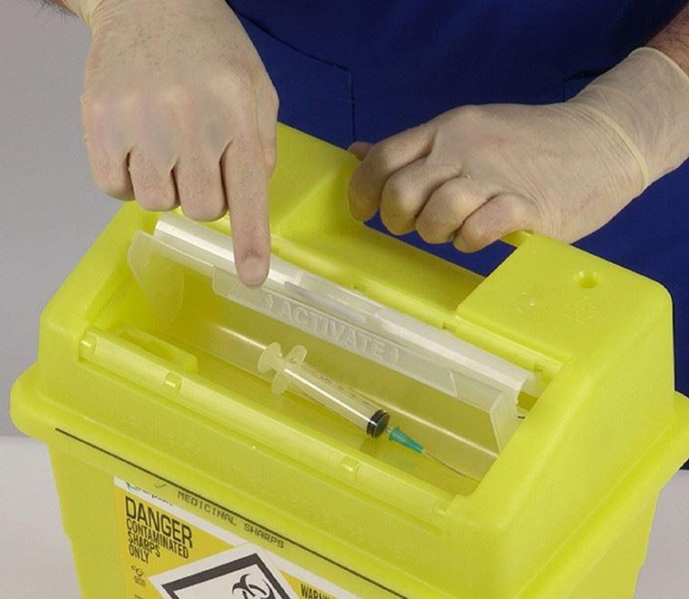 13 Litre Protected Access Yellow Sharps Container (Pack of 2 ...