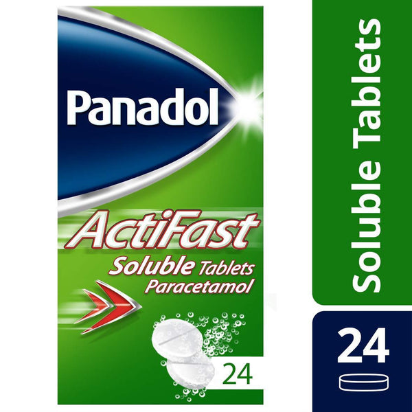 Panadol Acti Fast Soluble Paracetamol Tablets (24 Tablets ...